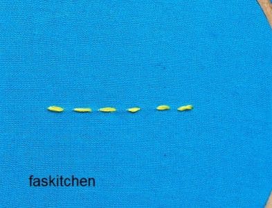 Double Threaded Running Stitch in Hand Embroidery (Step By Step & Video ...