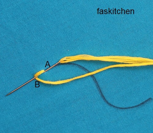 Heavy Chain Stitch in Hand Embroidery Tutorial (Step By Step & Video ...